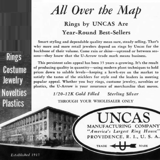 Uncas Jewelry Manufacturing Company History - Jewelry ID