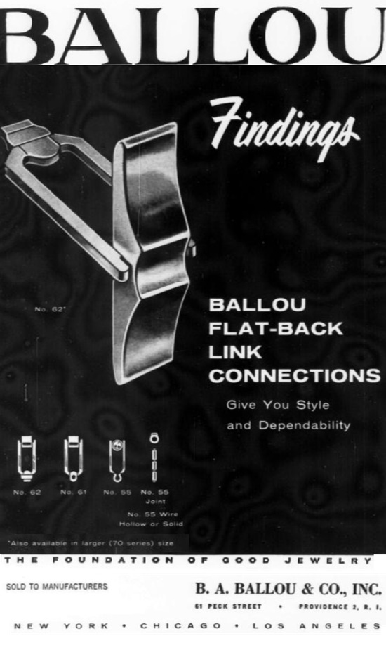 B.A. Ballou Jewelry Manufacturing Company History - Jewelry ID