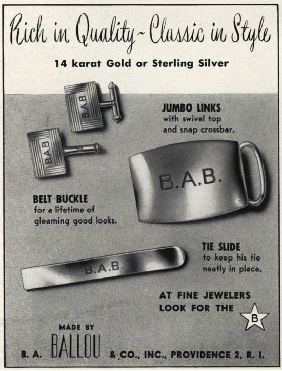 B.A. Ballou Jewelry Manufacturing Company History - Jewelry ID