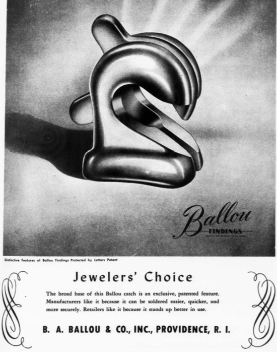 B.A. Ballou Jewelry Manufacturing Company History - Jewelry ID