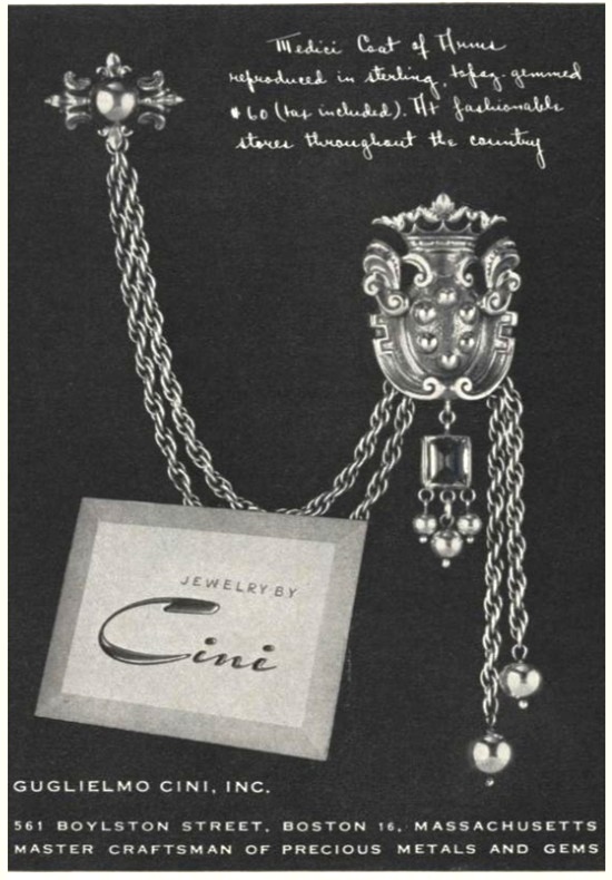 American Jewelry Designer Guglielmo Cini - Jewelry ID