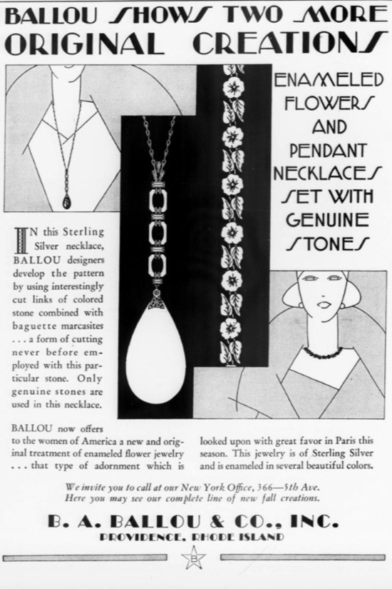 B.A. Ballou Jewelry Manufacturing Company History - Jewelry ID